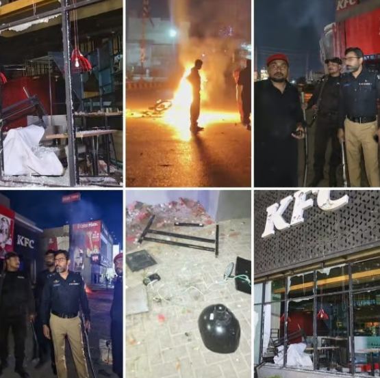 Mob attacks KFC outlet in Mirpurkhas during anti-Israel protest – A1UK Tv
